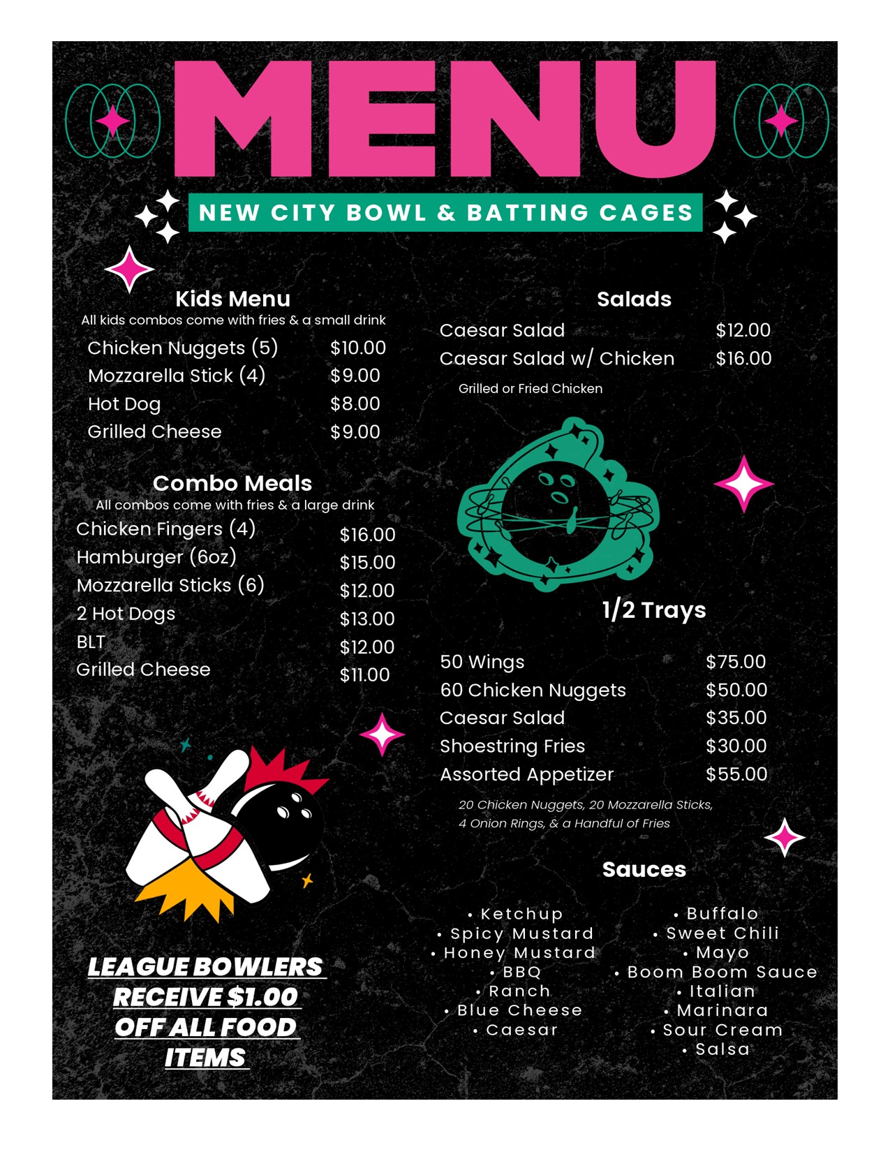 Bar and Snackbar | New CIty Bowl And Batting Cages